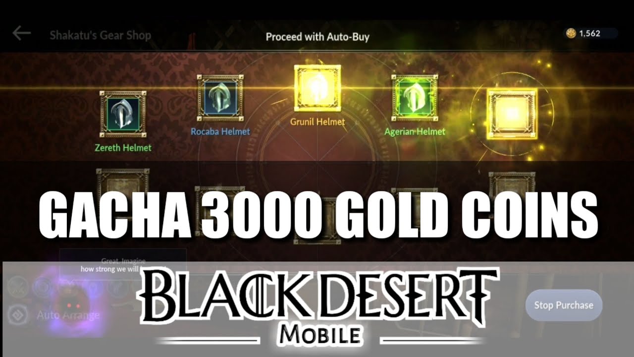 Gacha 3000 Gold Coins Black Desert Mobile Global - YouTube