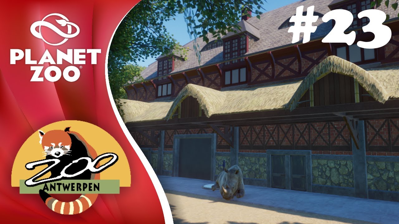 Planet Zoo - Antwerp Zoo #23 Southern White Rhinos - YouTube