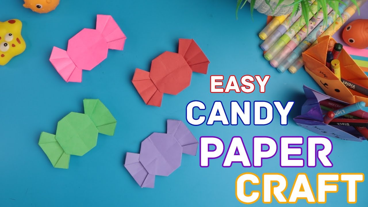 Origami How To Make a Easy Candy Paper Craft DIY | Easy Paper Craft # ...