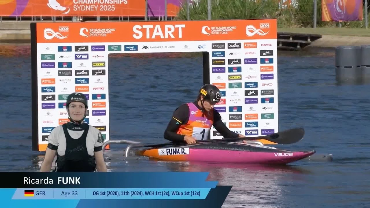 Ricarda Funk GER Women's Kayak Slalom Final / 2025 ICF Canoe-Kayak ...