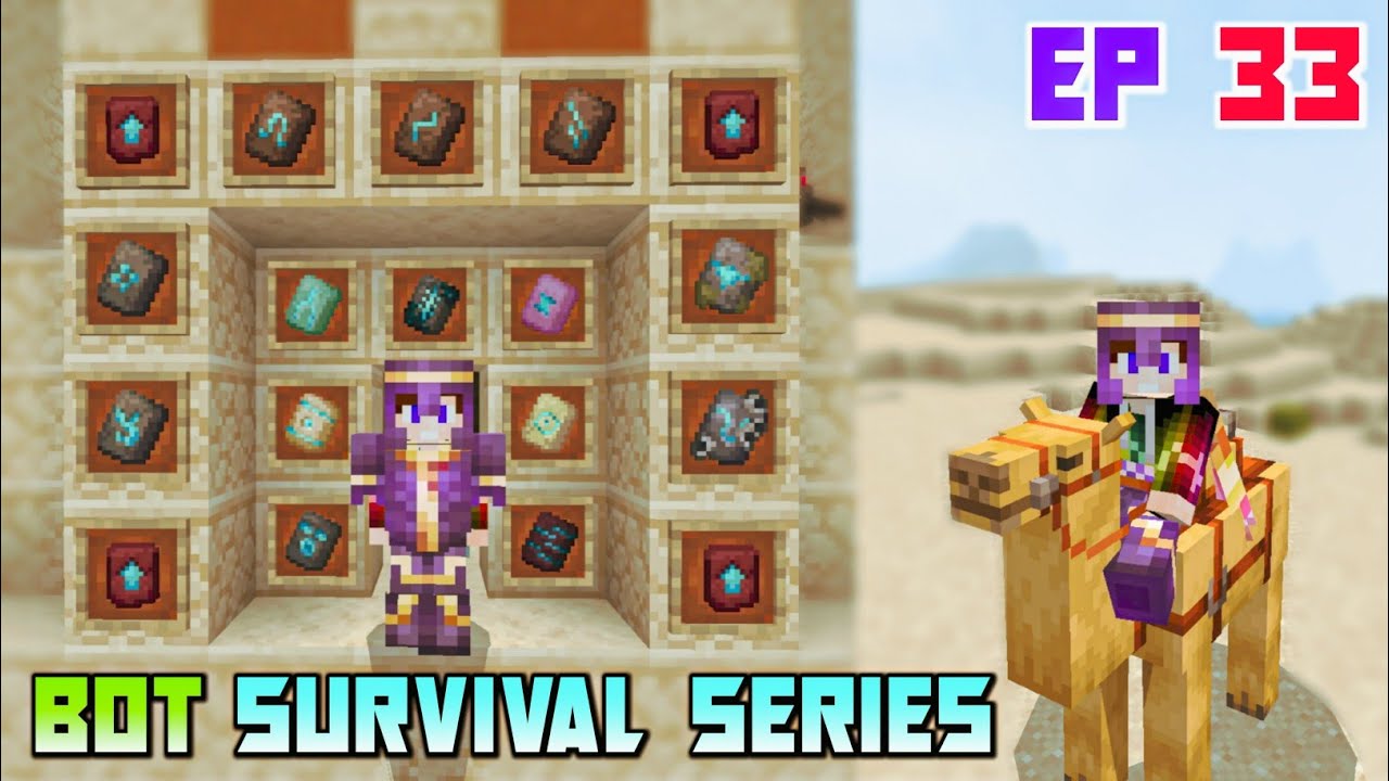 Collecting All Armor Trims || I Found A Camel In Desert 🐫|| BOT ...