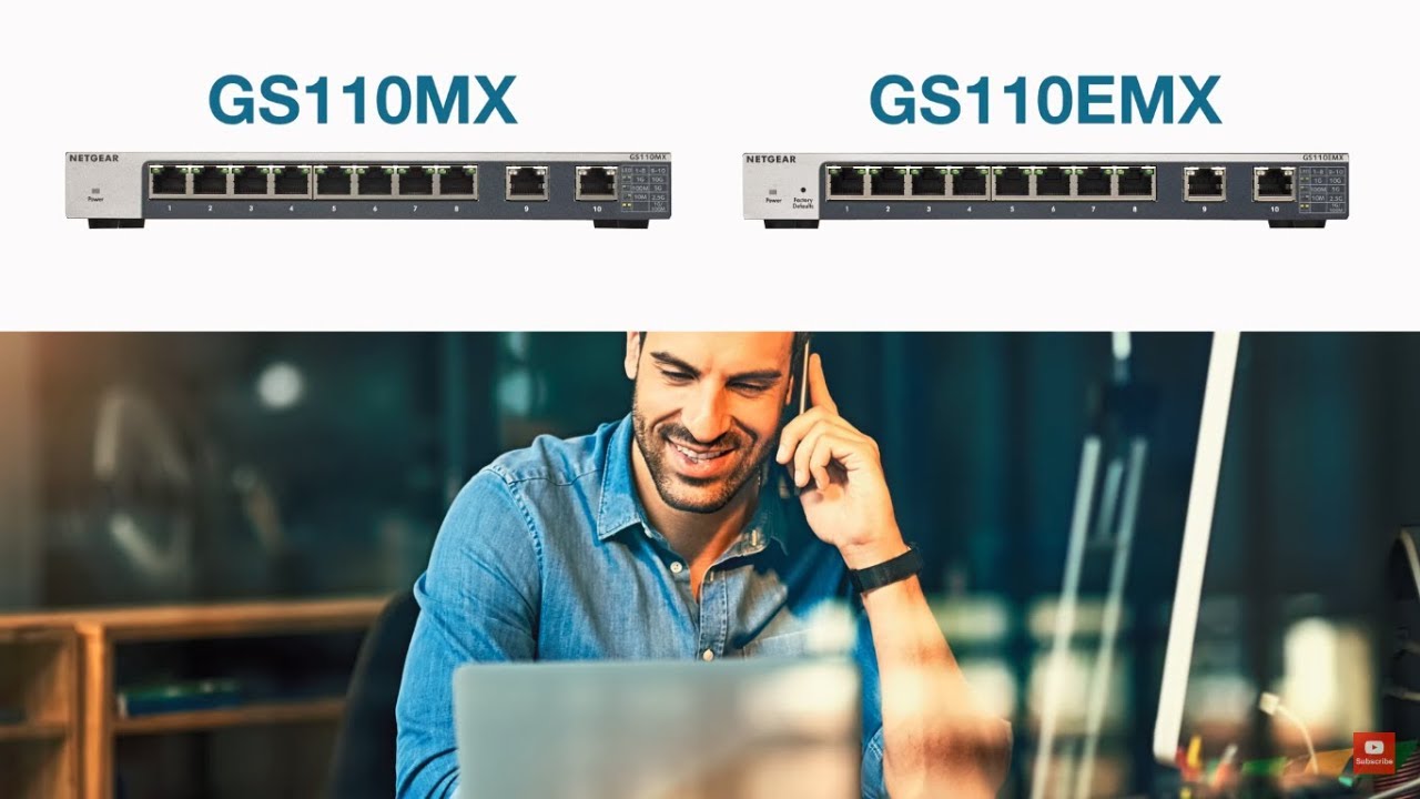 Přepínače NETGEAR GS110MX a GS110EMX - YouTube