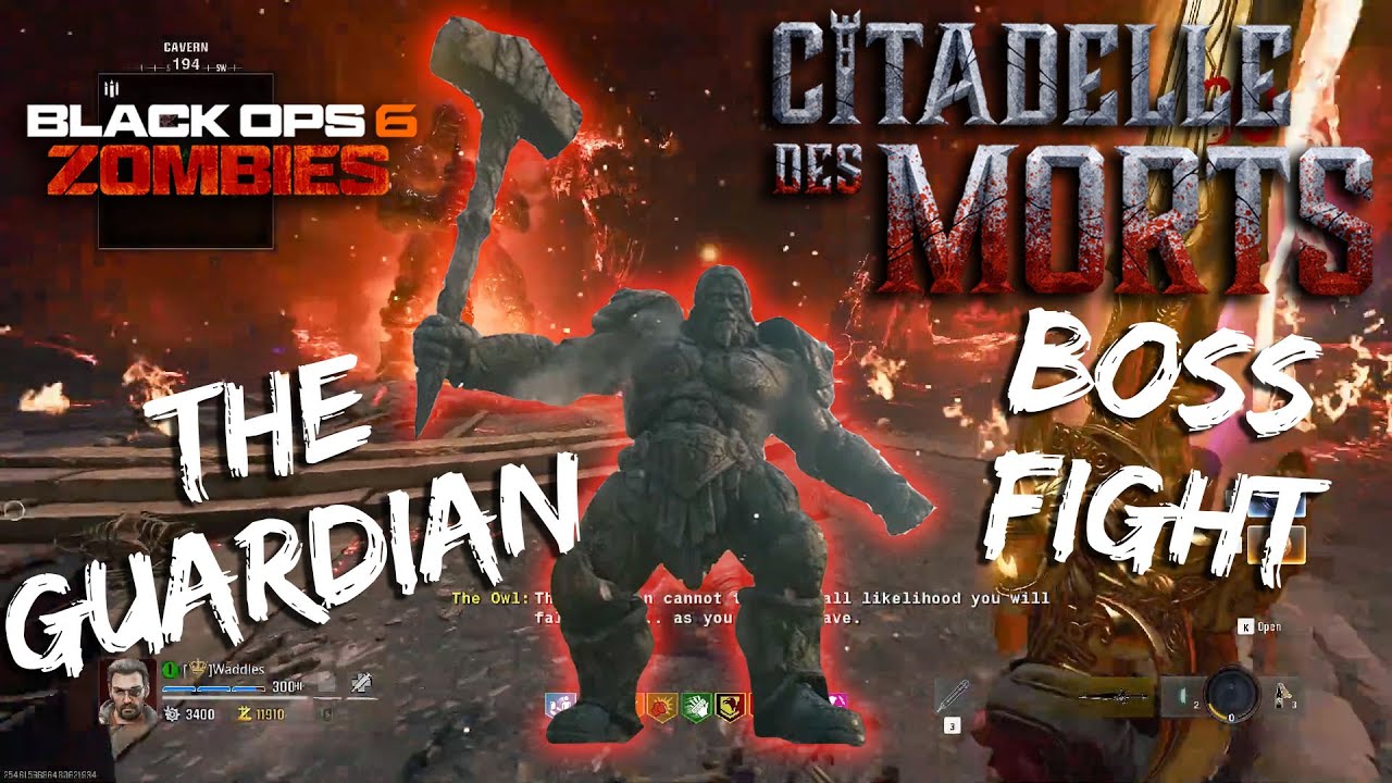 CITADELLE DES MORTS "THE GUARDIAN" BOSS FIGHT IN #BLACKOPS6 #ZOMBIES ...