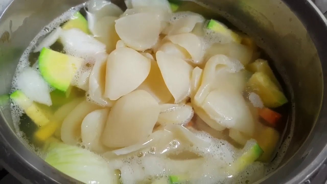 How to make Gamja sujebi - Korean soup - YouTube