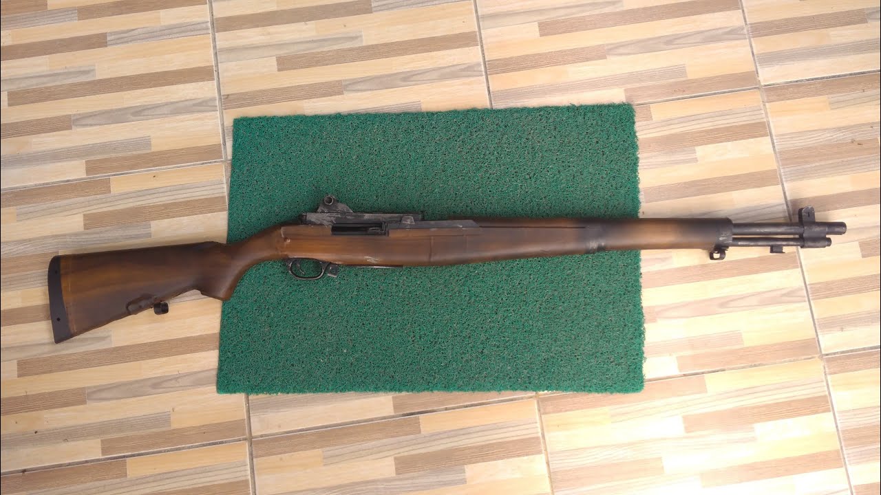 M1 garand airsoftgun spring homemade - YouTube
