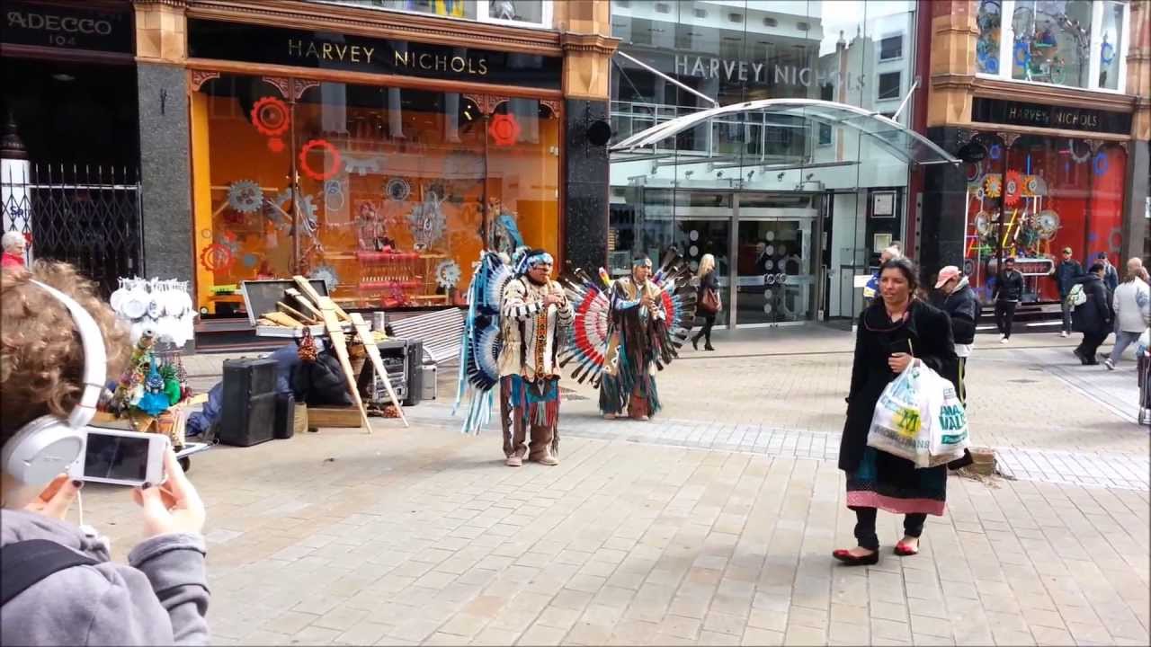 Spiritual Music Native American Indians Song - Street Performance - YouTube