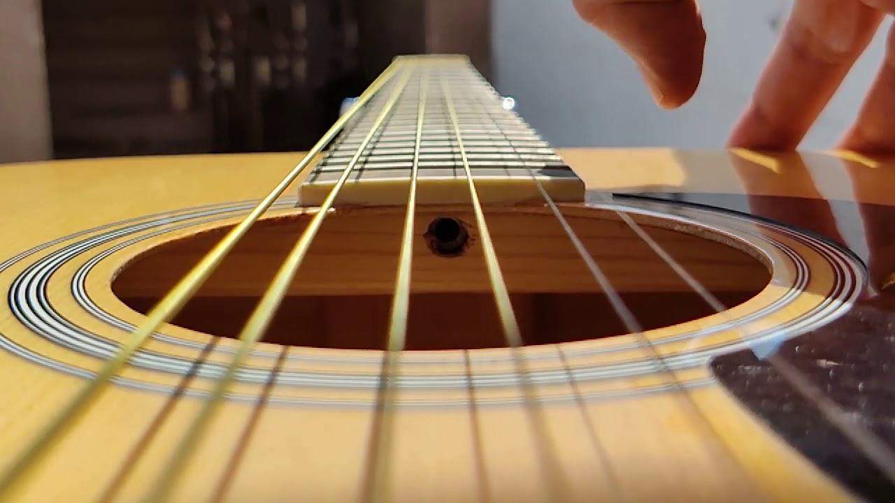 Guitar Strings Slow Motion 480 fps - YouTube