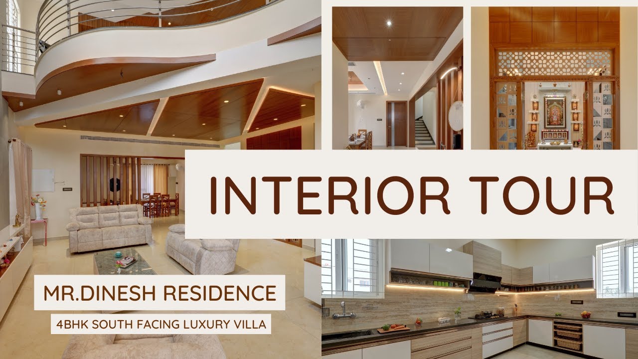 Dinesh Residence South Facing Villa Interior Tour - YouTube