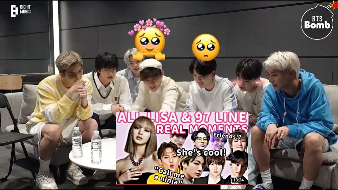 BTS Reaction to Lisa '97 liner' friendship (fanmade)@universee138 #BTS ...