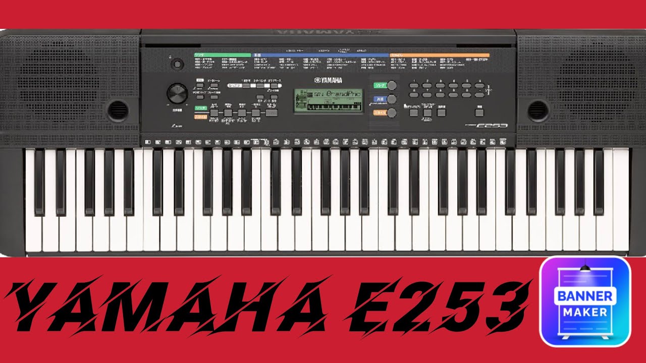 SONS TECLADO YAMAHA PSR E253 - YouTube