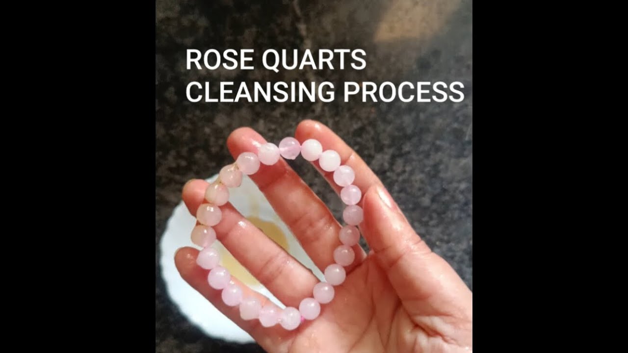 HOW TO CLEAN ROSE QUARTZ BRACELET( Part 1) - YouTube