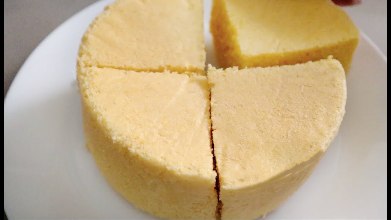 3 Ingredients Fluffy Steamed Cake! 家里有3颗蛋就可以做蒸蛋糕 - YouTube