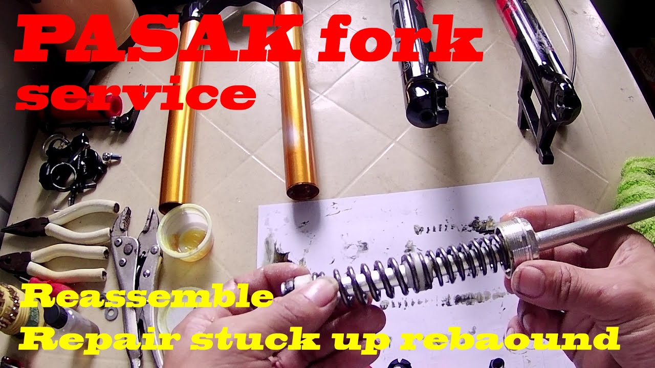 MTB Fork Service PASAK Reassemble And Repair Stuck Up Rebound V 24 mtb-fork-service-pasak-reassemble-and-repair-stuck-up-rebound-v-24