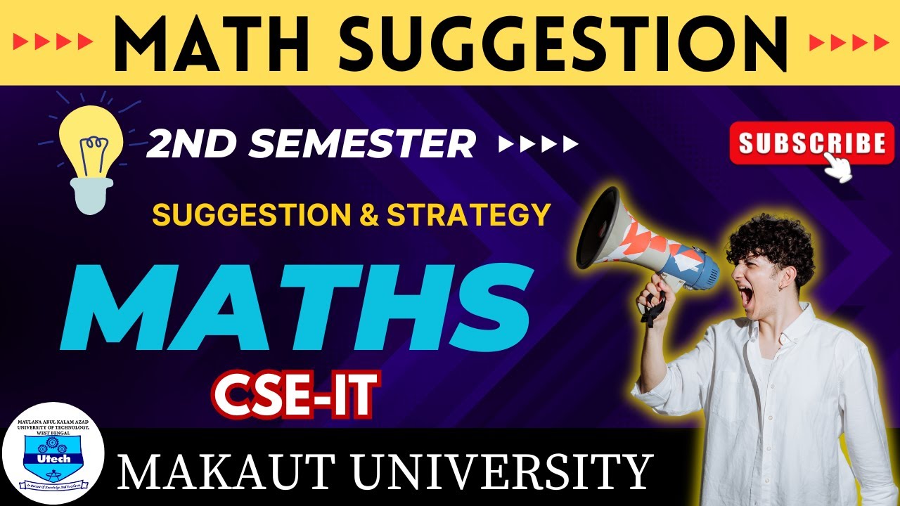 Suggestion for Probability and Statistics 😱| Math | MAKAUT | Even ...