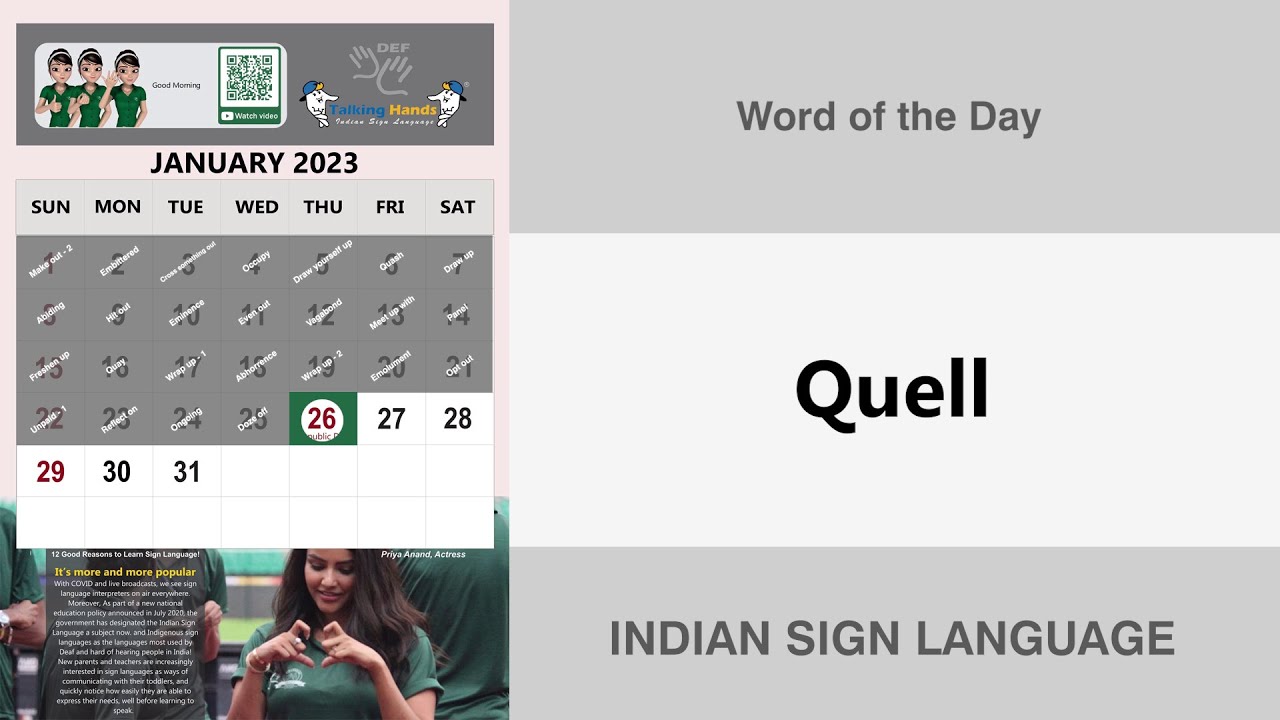 Quell (Verb) Word of the Day for January 26th - YouTube