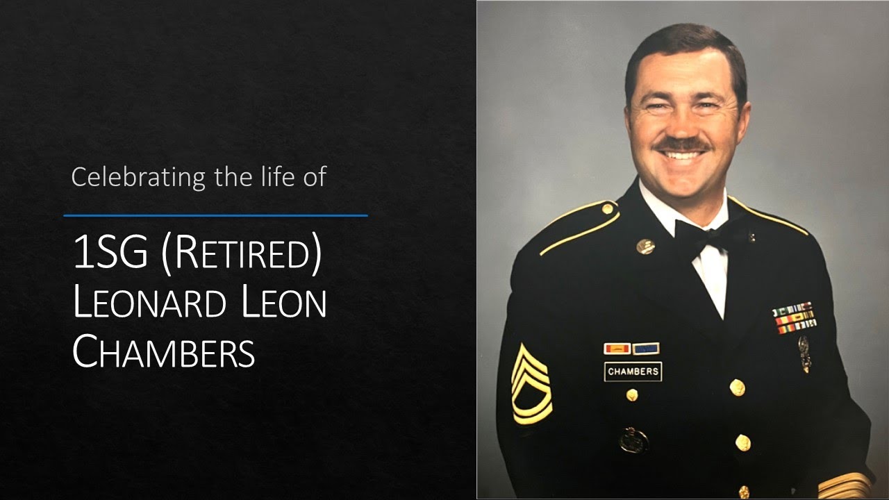 Funeral Service for 1SG (Retired) Leonard Leon Chambers - YouTube