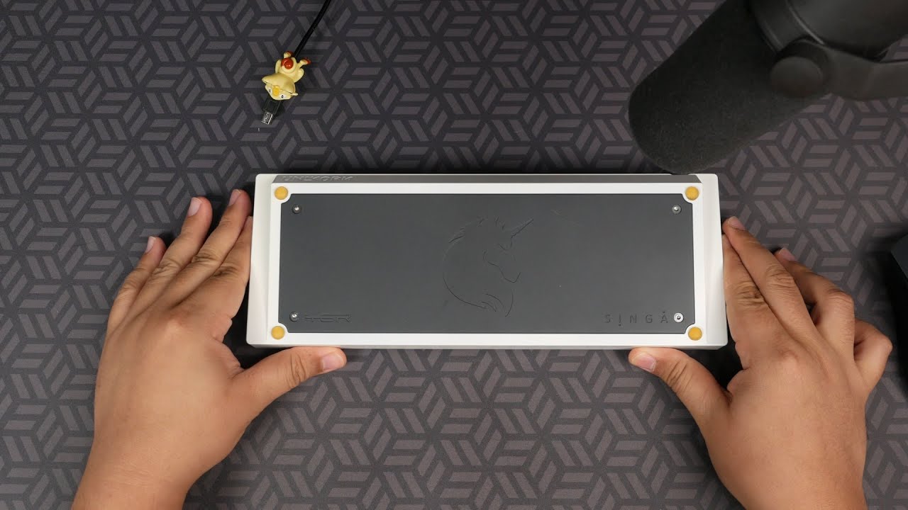 [Vintage MX] UNIKORN 60 R1| TGR X SINGA Vintage Ergo Clear typing test ...