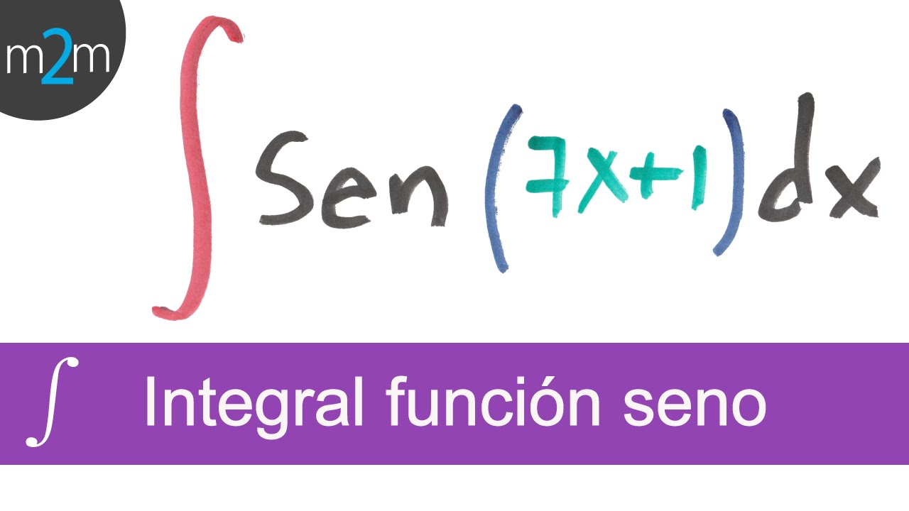 Integral de la función seno - YouTube