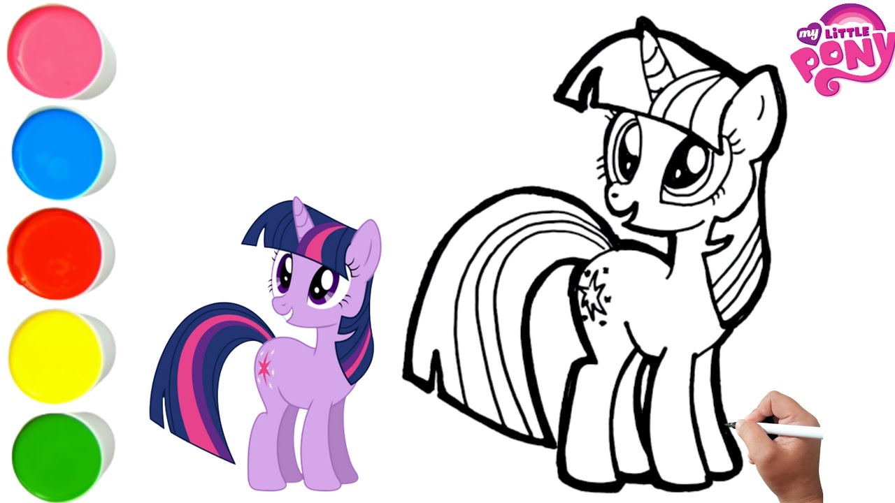 How To Draw My Little Pony : Princess Twilight Sparkle - YouTube