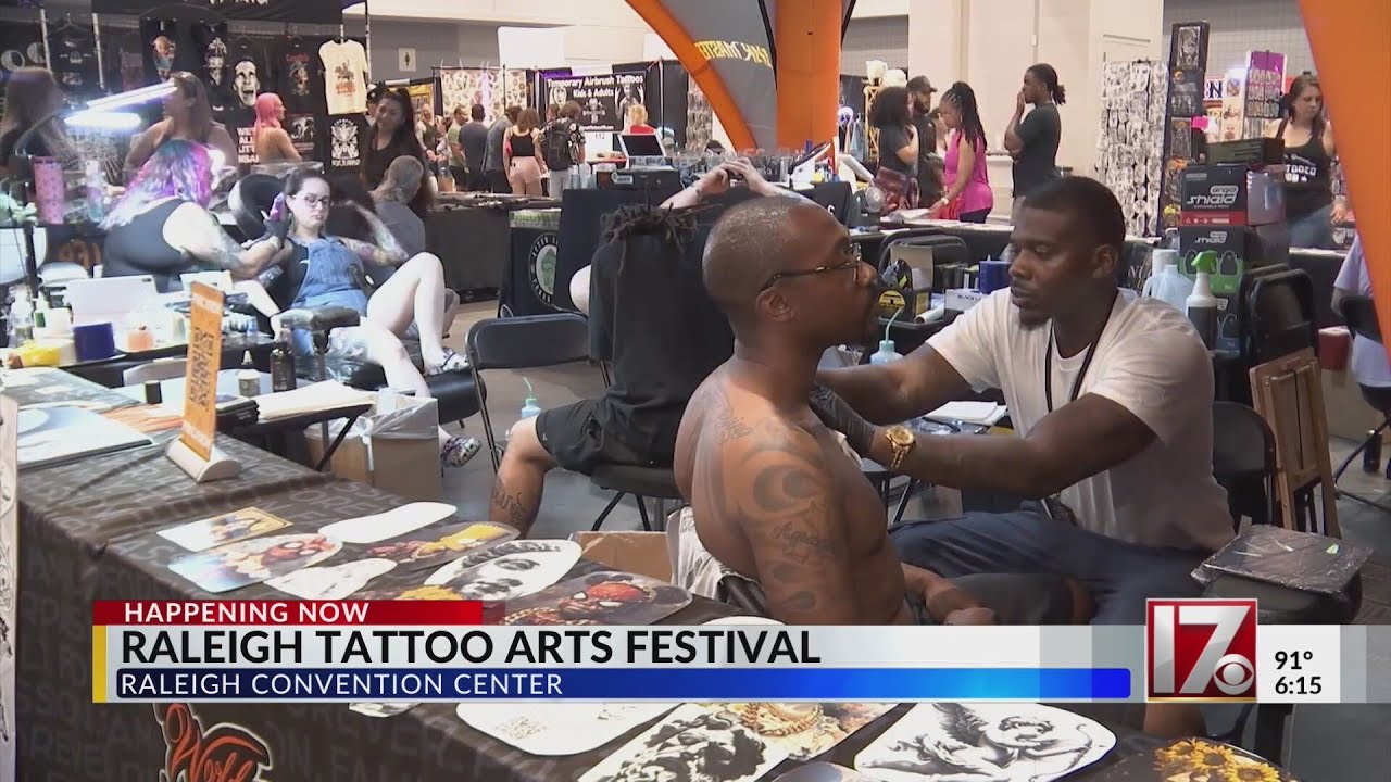 Tattoo arts festival in Raleigh through Sunday - YouTube