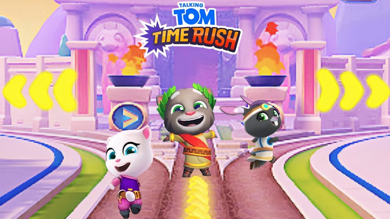🔥🌋😺 NEW Talking Tom Time Rush Volcano Chase Level Gameplay Android, ios ...