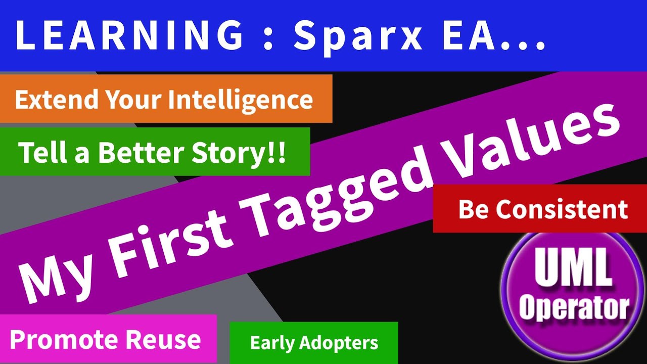 My First Tagged Values | Getting Started with Sparx EA and Extending Model Details - YouTube