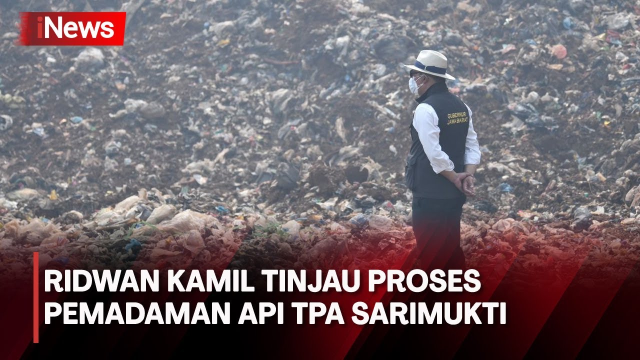 Api di TPA Sarimukti Mulai Padam, Ridwan Kamil: Proses Pemadaman Pakai ...