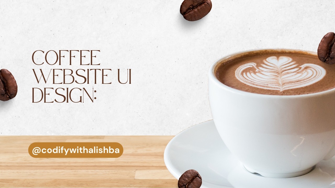 Minimal Coffee Website UI Design ☕ | Clean Landing Page Tutorial - YouTube