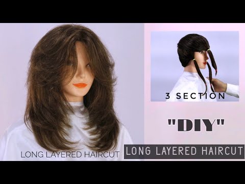 DIY LONG LAYERED|| Layered haircut tutorial||layered hairstyle - YouTube