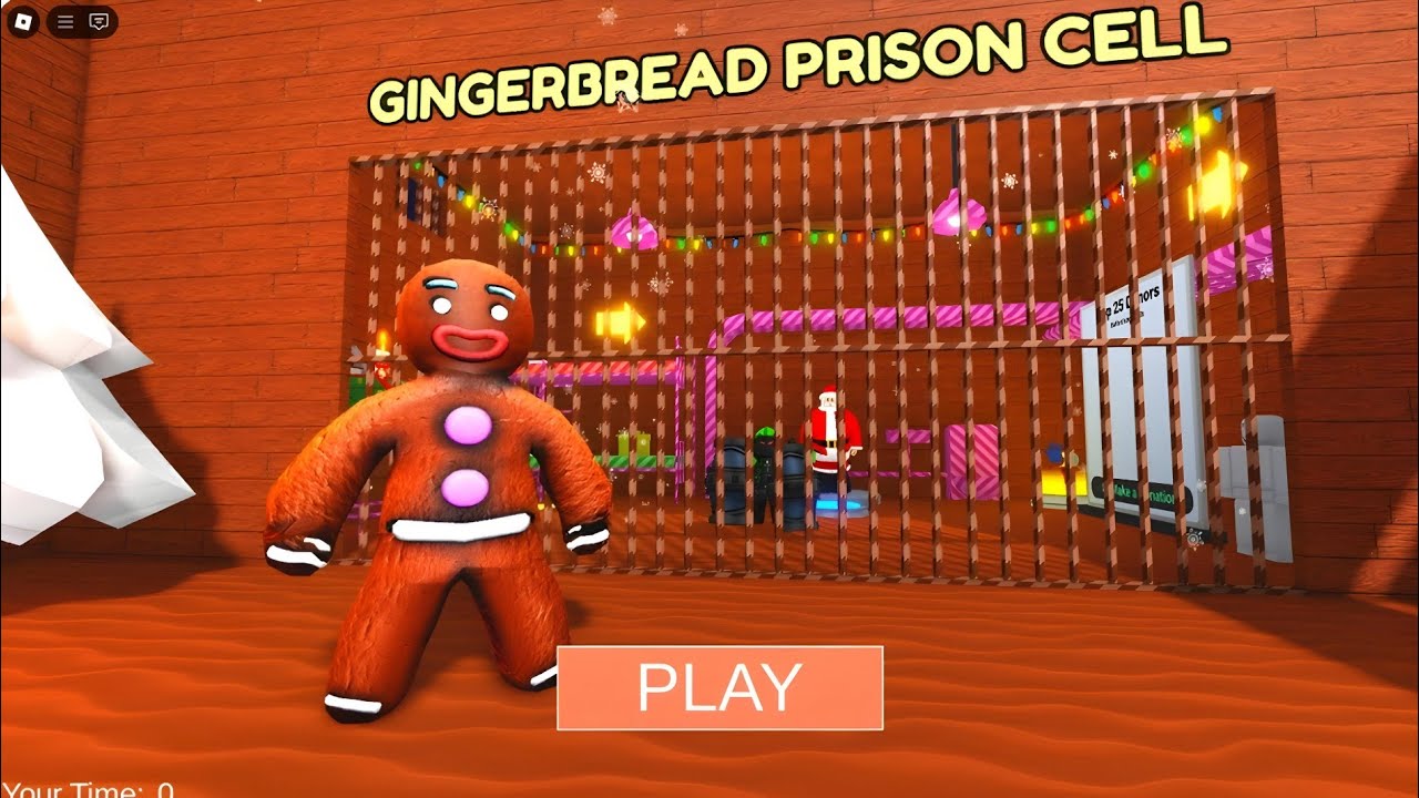 GINGERBREAD'S PRISON RUN OBBY - YouTube