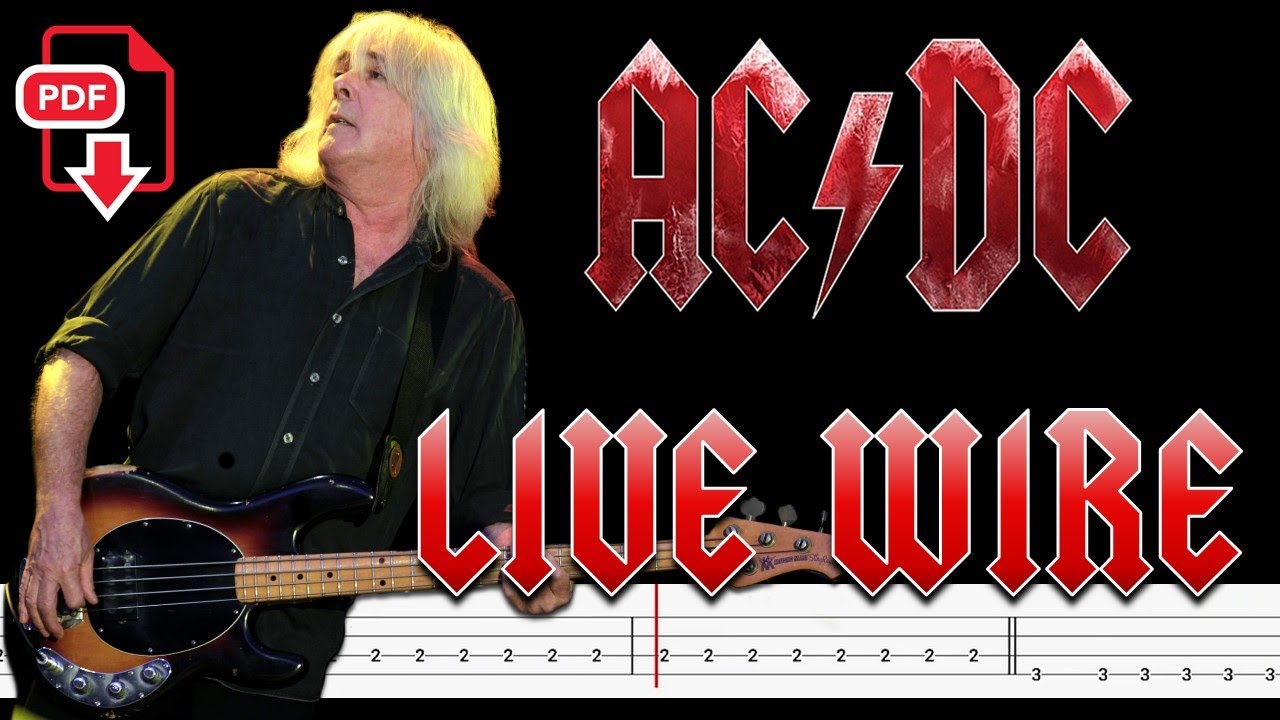 AC/DC - Live Wire (🔴Bass Tabs | Notation) @ChamisBass #chamisbass # ...