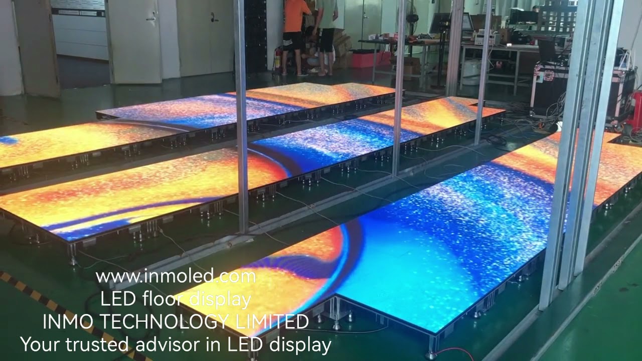 LED floor tiles - YouTube