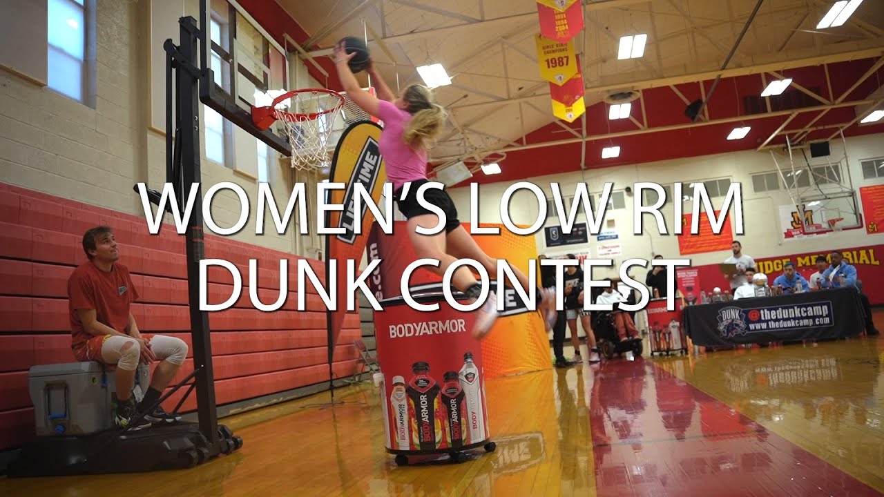 Women's Low Rim Dunk Contest!!! - YouTube