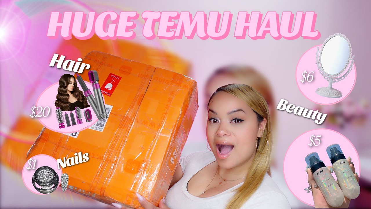 Huge Temu Haul | Nails, Hair, Beauty, Organization - YouTube