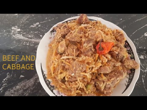 JINSI YA KUPIKA KABICHI NA NYAMA - YouTube