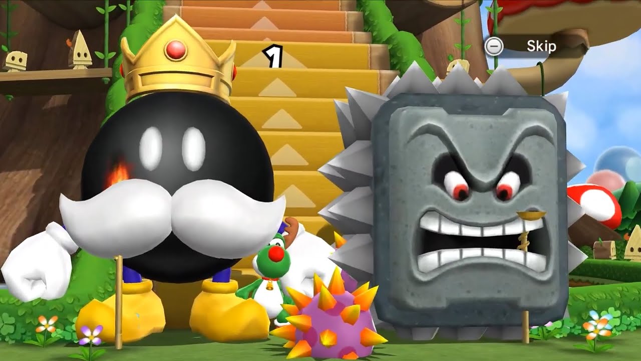 Step It Up! King Bomb, Yoshi, Toad & Thwomp Battle in Mario Party 9 ...