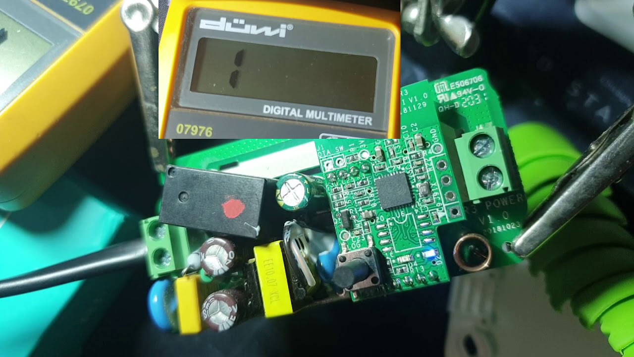 sonoff RF R3 bezprądowy bez napiecia wyjście - YouTube