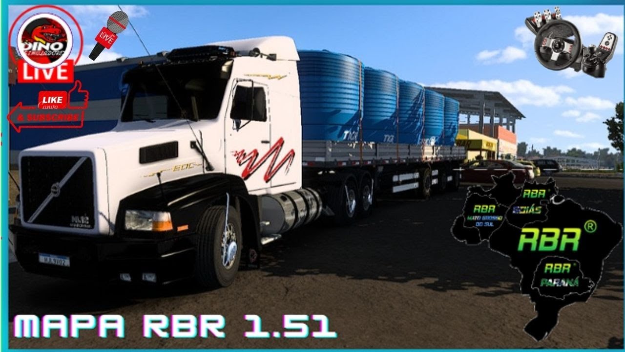 MAPA RBR ETS-2 1.51 BITREM E RODOTREM SO CARGAS PESADAS - YouTube