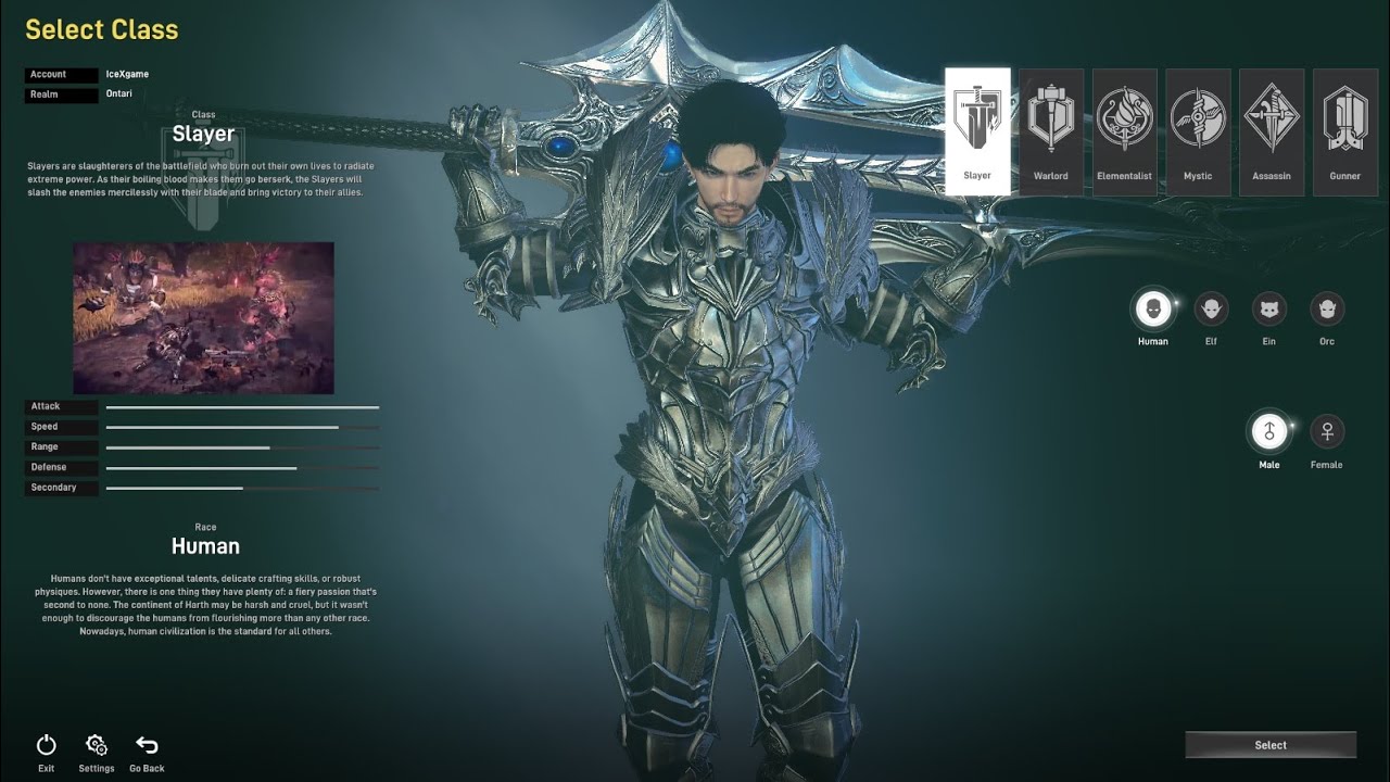 Elyon Character Create & GamePlay - YouTube