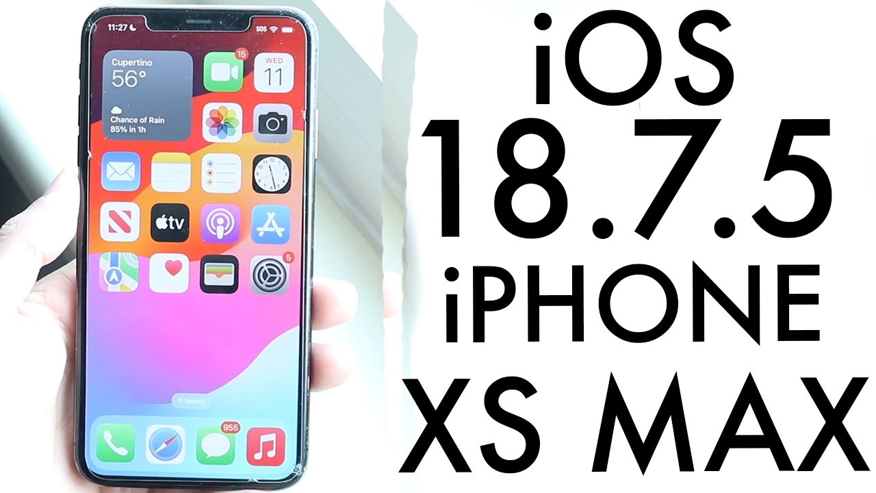 iOS 18.7.5 On iPhone XS Max! (Review) - YouTube