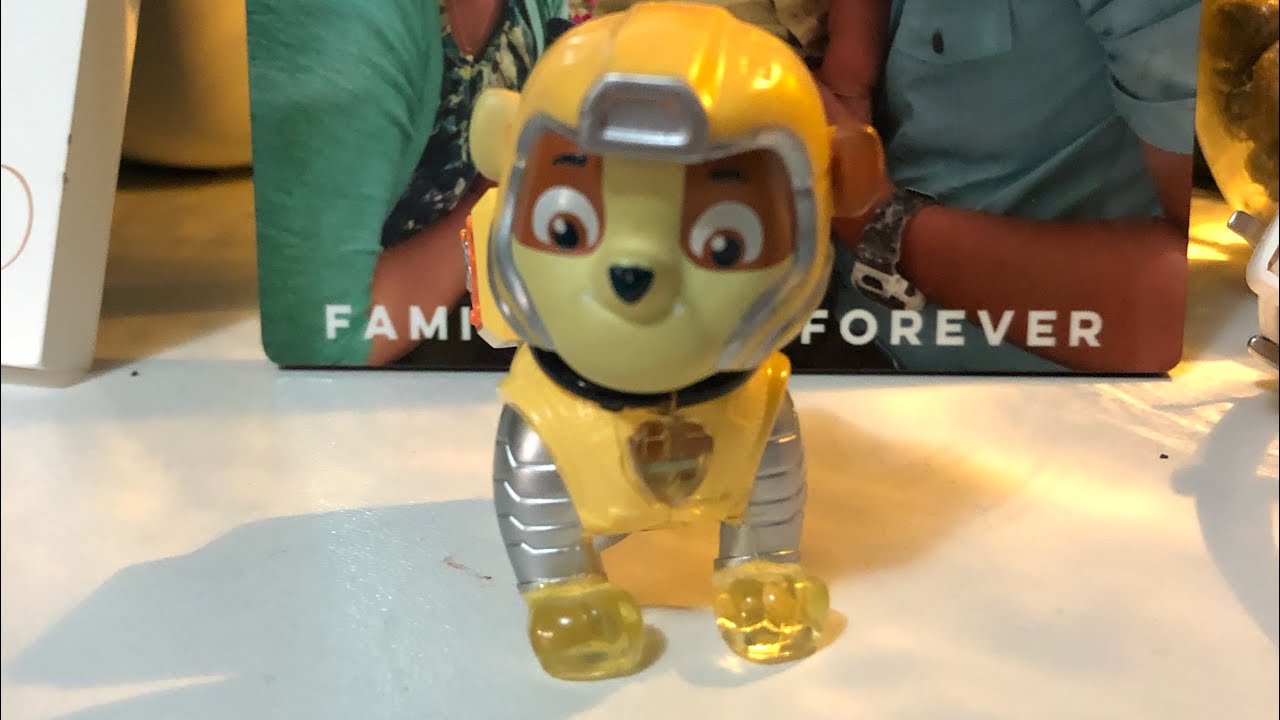PAW Patrol Mighty Rubble Toy 👉 Mighty Rubble Toy Figure #Shorts - YouTube