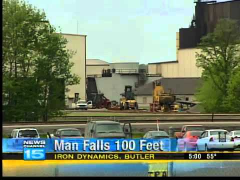 Man dies after fall at Iron Dynamics plant in Butler - YouTube