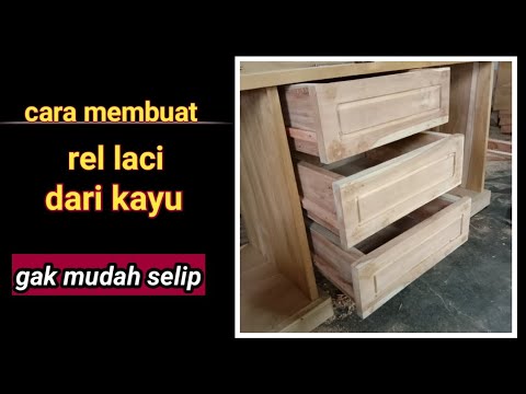 cara buat rel laci dari kayu #relkayu #lacirelkayu - YouTube