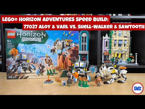 LEGO® Speed Build: Horizon™ Adventures set - 77037 Aloy & Varl vs. Shell-Walker & Sawtooth