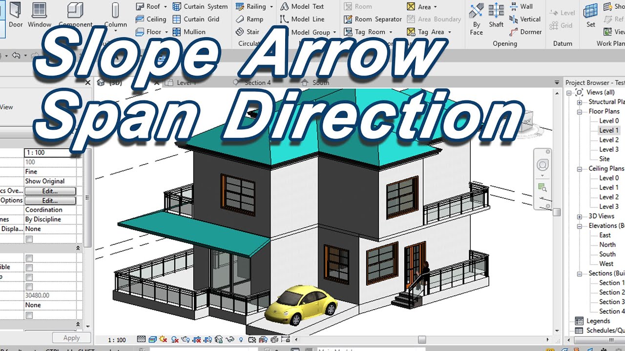 Floor | Slop Arrow | Span Direction - YouTube