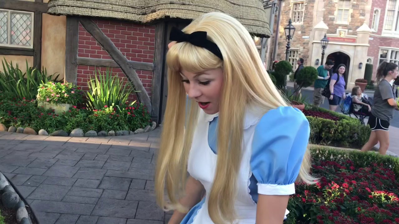 Meeting Alice in EPCOT - YouTube