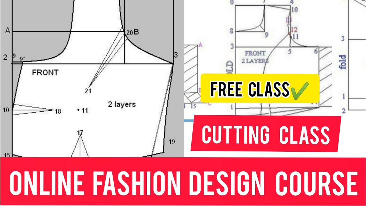 FREE ONLINE FASHION DESIGN Classes // Cutting Class For Beginners ...