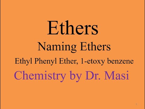 1-ethoxy benzene, ethyl phenyl ether, Naming Ethers IUPAC Nomenclature ...