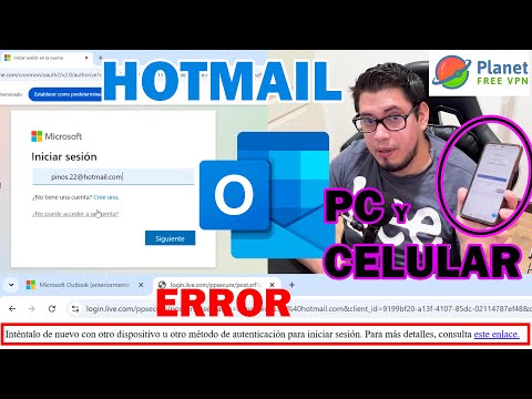 Error al Iniciar Sesión en Outlook \