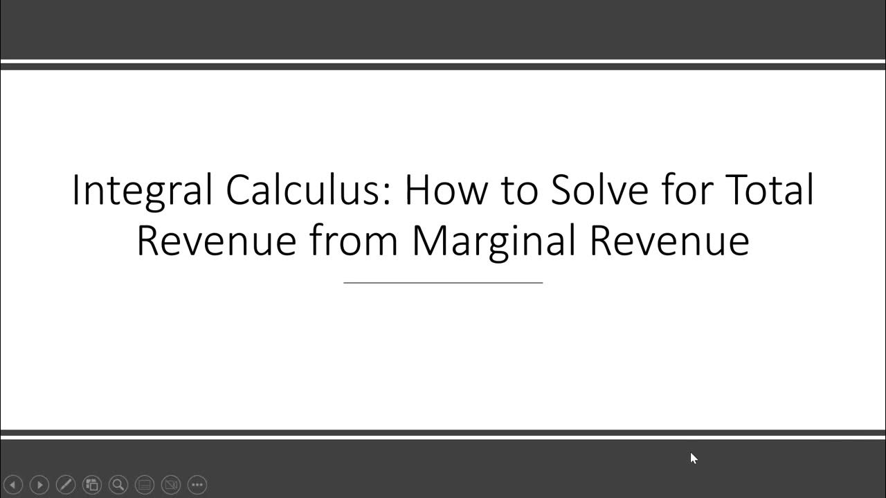 Integral Calculus How To Solve For Total Revenue From Marginal Revenue integral-calculus-how-to-solve-for-total-revenue-from-marginal-revenue